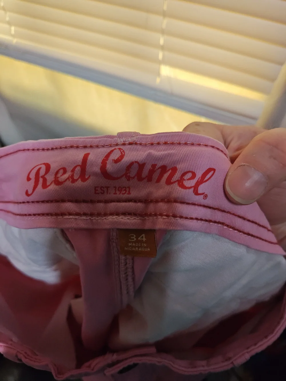 Red Camel | Shorts | Red Camel Pink Mens Flat Front Shorts | Poshmark